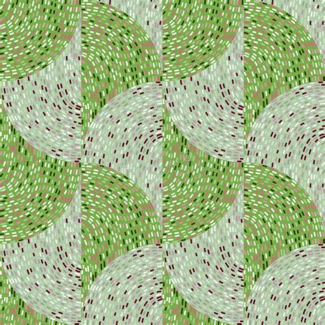 Hand Drawn Dash Lines Mosaic Seamless Pattern Doodle Style Broken Line Endless Wallpaper Stock