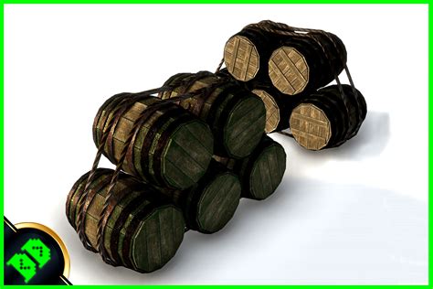 Barrel Pbr Stack 3d Model