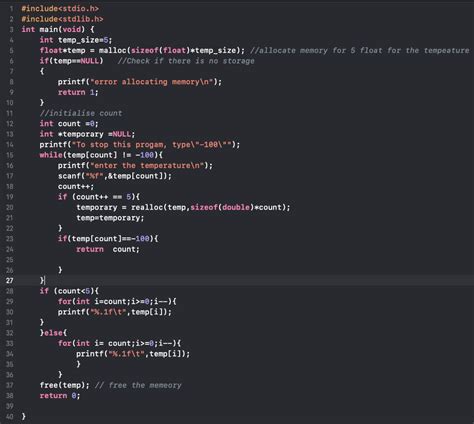 solved reading into a dynamic array initally allocate an
