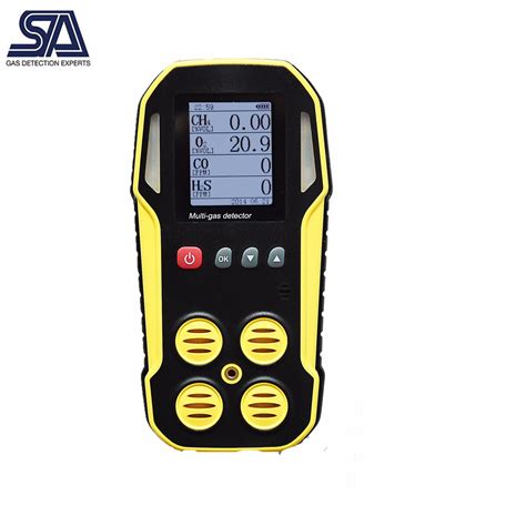 Professional Portable Multi Gas Leak Detector Co H2s O2 Ch4 Lel 4 Gas Detector And Multi