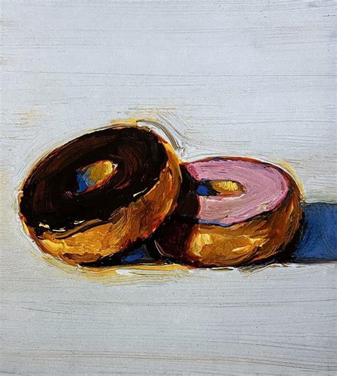 Sold At Auction Wayne Thiebaud Wayne Thiebaud Two Donuts 2003