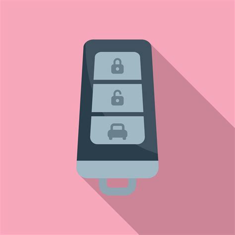 Lock Smart Key Icon Flat Vector Car Remote 17326475 Vector Art At Vecteezy
