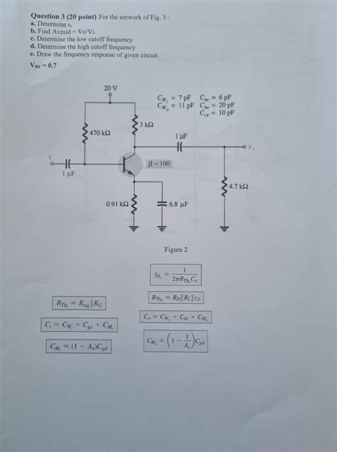 Solved Question 3 20 ﻿point ﻿for The Network Of Fig 3