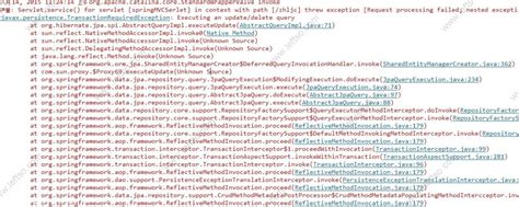 TransactionRequiredException 左搜