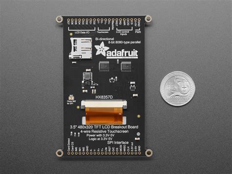TFT X Touchscreen Breakout Board W MicroSD Socket HX D ID Adafruit