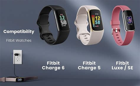 Yaekea Charger For Fitbit Charge 5 Charge 6 Luxe Fitness And Wellness