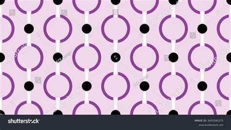 Seamless Geometric Chain Pattern Vector Illustration Stock Vector