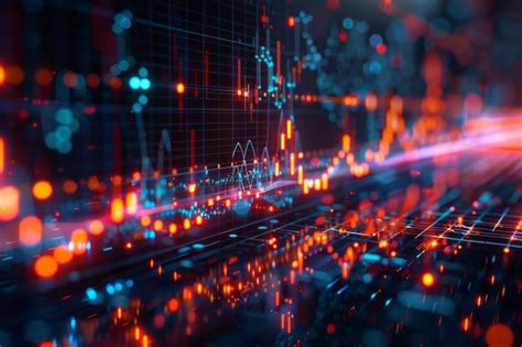 Premium Photo A Dynamic Line Graph Representing The Growth Of A Population Over Time With