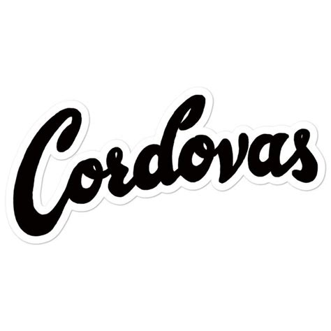 Cordovas Script Sticker