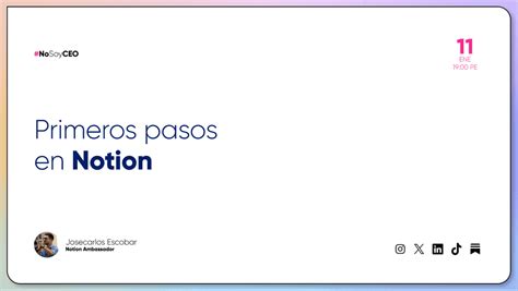 Primeros Pasos En Notion