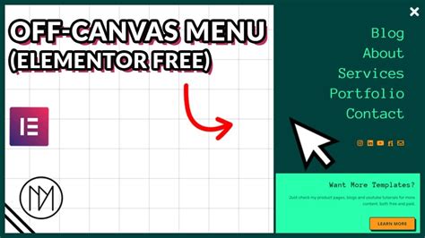 Off Canvas Elementor Template Dmmotionarts
