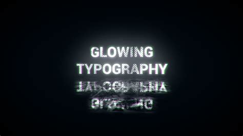 Glowing Typography Openers Ft Typography And Text Animation Typography Envato