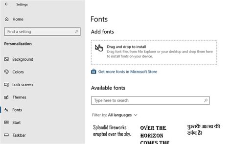 How To Install And Uninstall Fonts In Windows 10