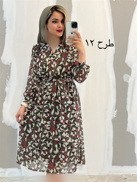 استایل تو پیراهن حریر میدی 3458