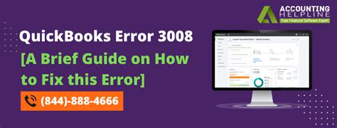 quickbooks error 3008 [a brief guide on how to fix this error] scott