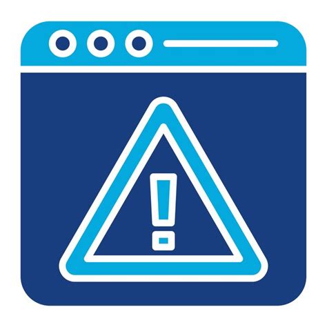 Premium Vector Browser Alert Duotone Illustration