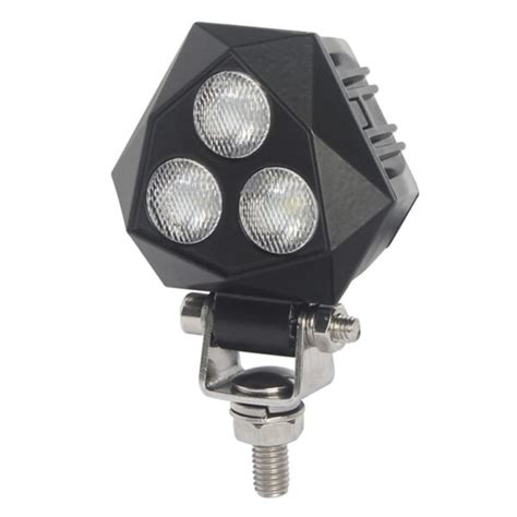 High Power Led Mini Angular Work Lamp 3x3w Flood Beam Pattern Auto