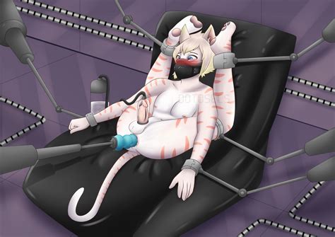 Rule Boy Anal Anthro Anus Barefoot Biped Blue Eyes Blush Bondage Bound Feet Felid