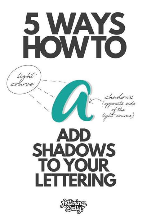 How To Add Shadows To Your Letters 5 Easy Ways Artofit