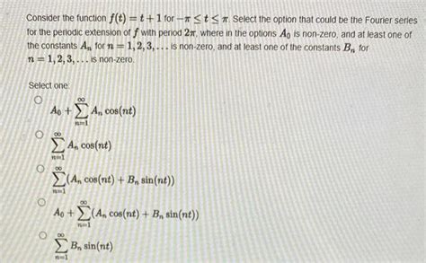 solved consider the function f t t 1 for