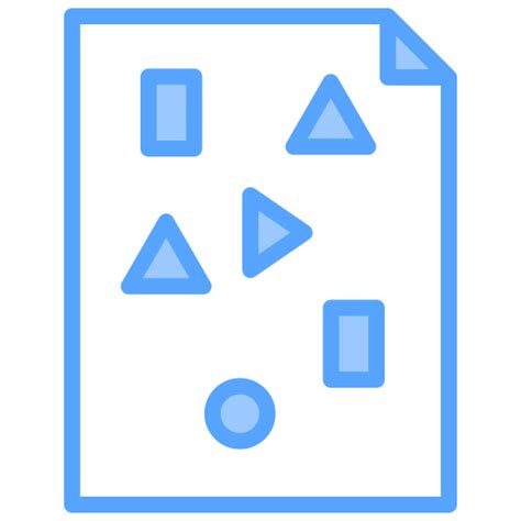 unstructured data generic blue icon