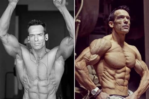 تصاویر بدنساز ۵۶ ساله که ماشین عضله جهان است