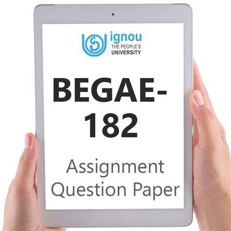 Ignou Begae 182 Assignment Question Paper Free Download 2023 24
