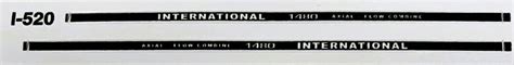 decal 1 80 ih 1480 axil flow combine stripe di520 midwest decals