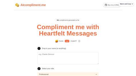 Ai Compliment Generator Bestofai