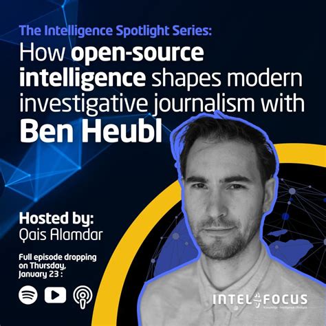 📣 Upcoming Episode Of The Intelligence Spotlight Series On ‘how