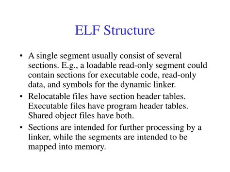 Ppt Unix Elf File Format Powerpoint Presentation Free Download Id