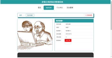 Java项目之基于spring Boot的多维分类的知识管理系统的设计与实现源码 Csdn博客