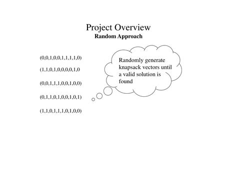 Ppt Applying Genetic Algorithm To The Knapsack Problem Powerpoint