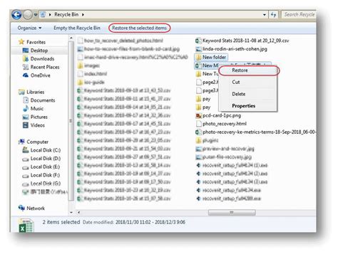 Do It Yourself Undo Delete Files Or Folders On Windows Vista