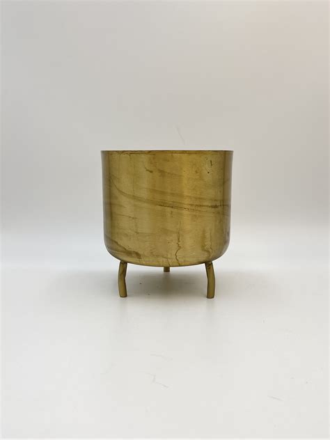 Metal House Plant Pot Unique Design Elegant Finish Gold Etsy Uk