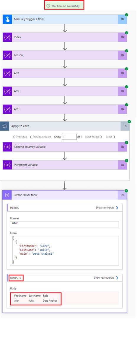 How To Create An Html Table From An Array In Power Automate