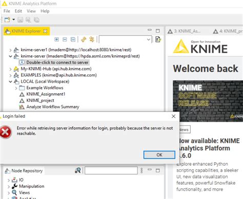 Couldnt Connect To The Knime Server Knime Server Knime Community Forum