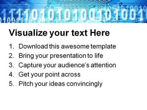 binary world background powerpoint themes and powerpoint slides 0411