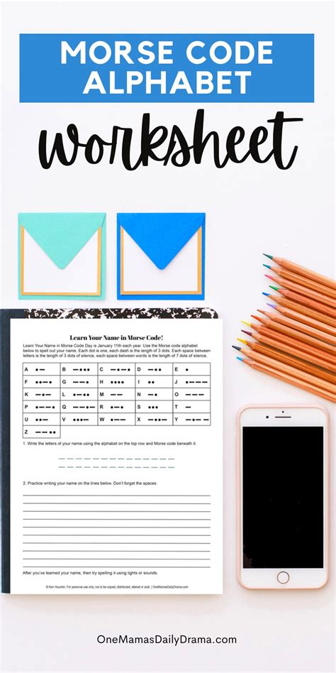 Learn Morse Code Worksheet Worksheets Library