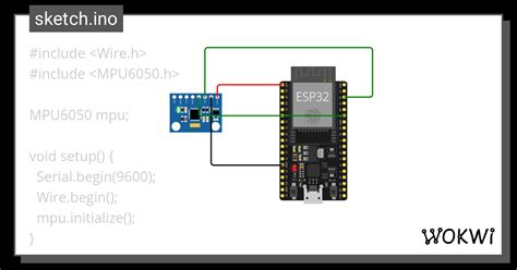 Mpu6050 Wokwi Esp32 Stm32 Arduino Simulator