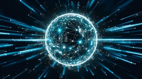 White Background Abstract 3d Rendering Futuristic Dots And Lines Computer Geometric Structure