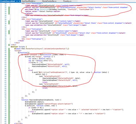 Creating Dropdown From Master Tables To Select Dependant Data From