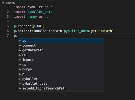 No Autocomplete For Pybullet · Issue 663 · Microsoftpylance Release