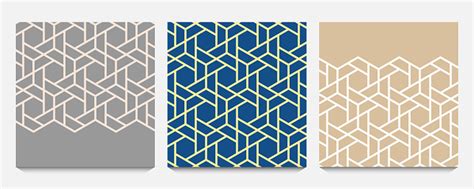 추상 이음새가 없는 선 육각형 기하학적 배경 다각형 패턴 세트 네트워크 개념 갈색에 대한 스톡 벡터 아트 및 기타 이미지