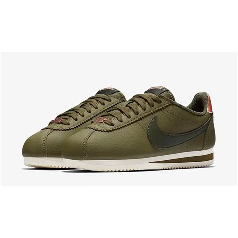 Nike Classic Cortez Leather Olive Bronze Where To Buy Av4618 300