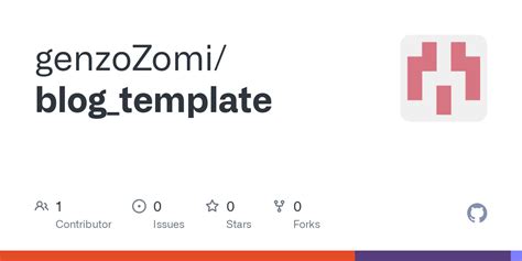 Github Genzozomiblogtemplate