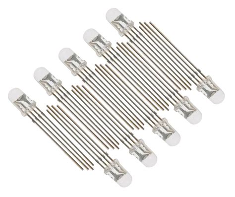led diffuse rgb 5mm anode commune 10 pièces opencircuit
