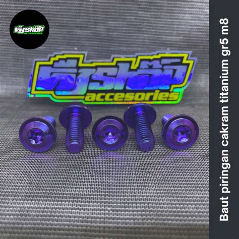 Harga Satuan Baut Probolt Titanium Grade Original Baut Titanium Piringan Disk Cakram Rxk Vario