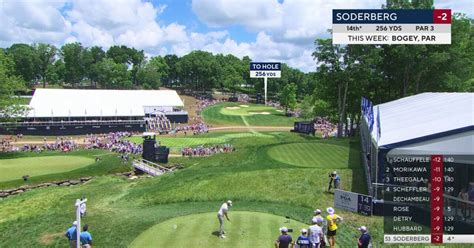 Sebastian Soderberg 1st Shot Of The 14th Hole In The 2024 Pga Championship Round 3 Pga