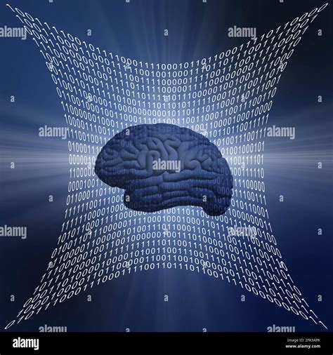 Abstract Futuristic Square Graphic Shaped Surface Of White Binary Code On Blue Background